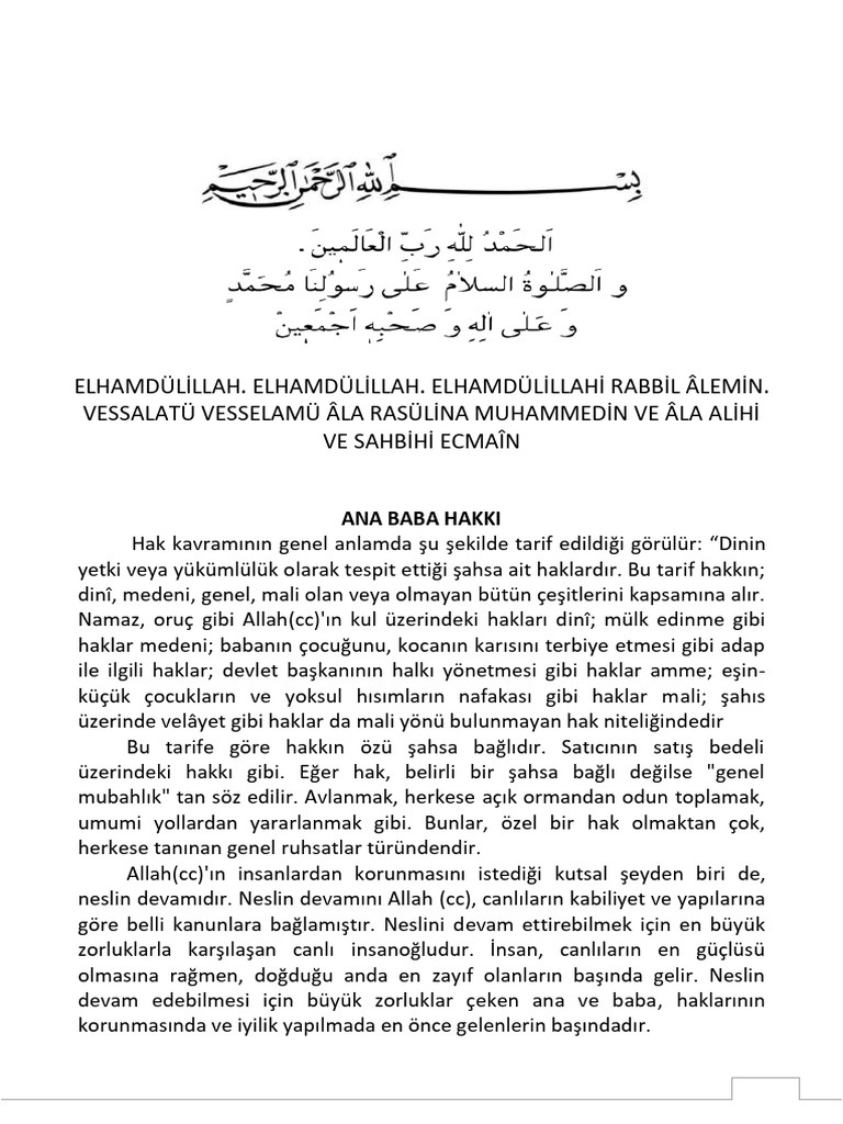 26.ana Baba Hakkı | PDF