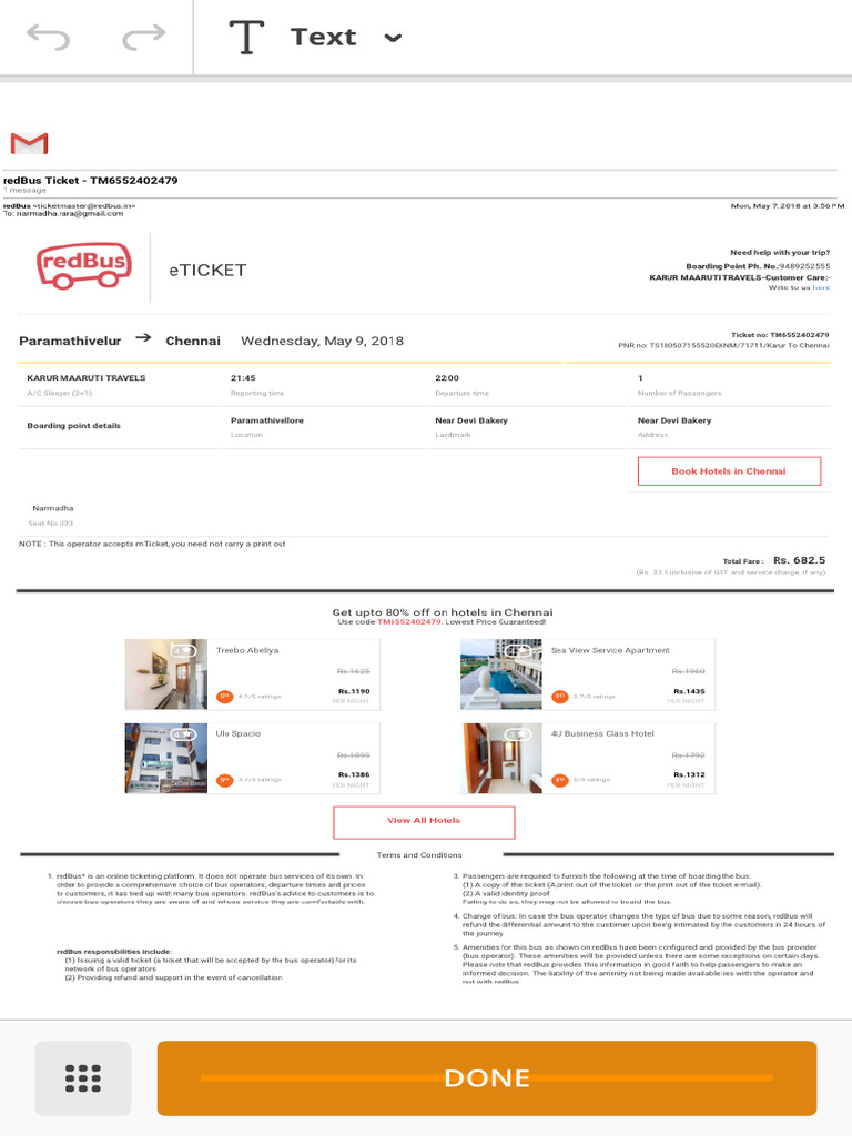 PDFfiller - Bus Ticket Format PDF | PDF
