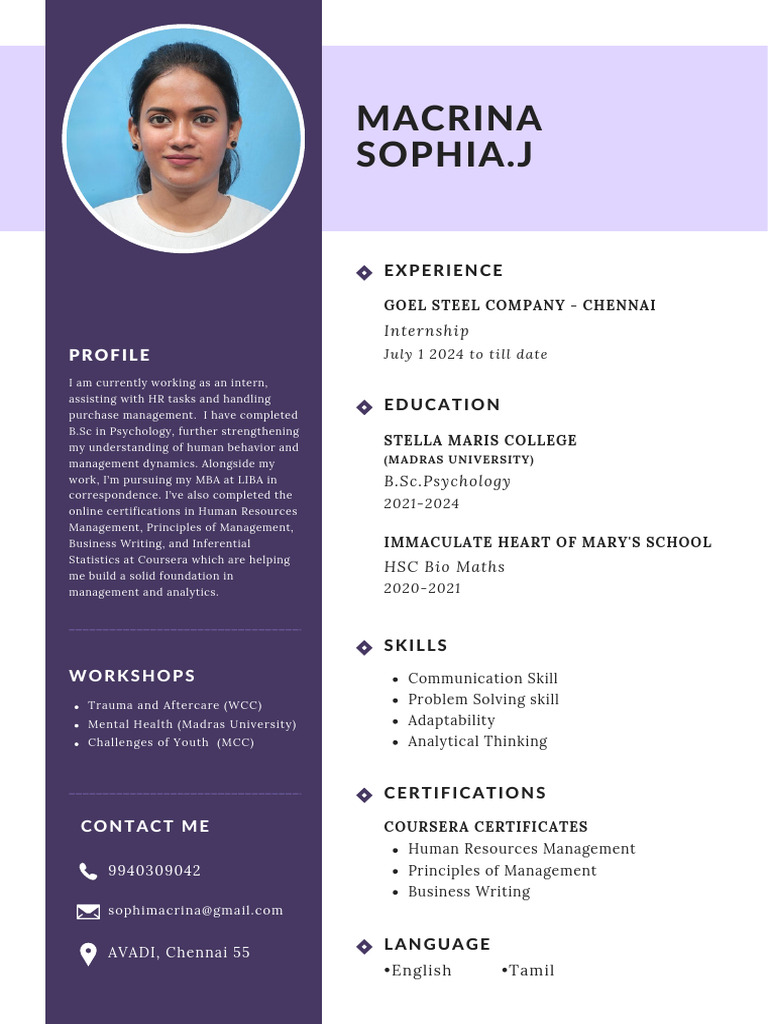 Macrina Resume | PDF