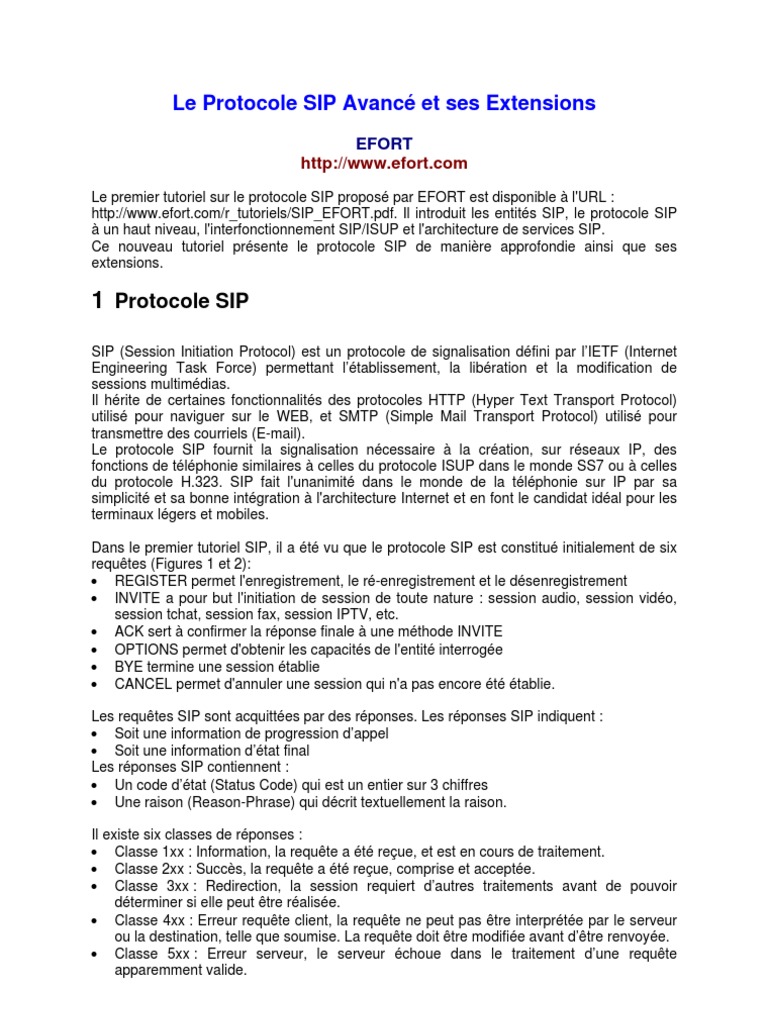 Sip2 Efort | PDF | Ordinateurs | Technologie et ingénierie