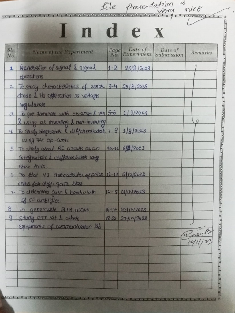 Ece Practical File | PDF