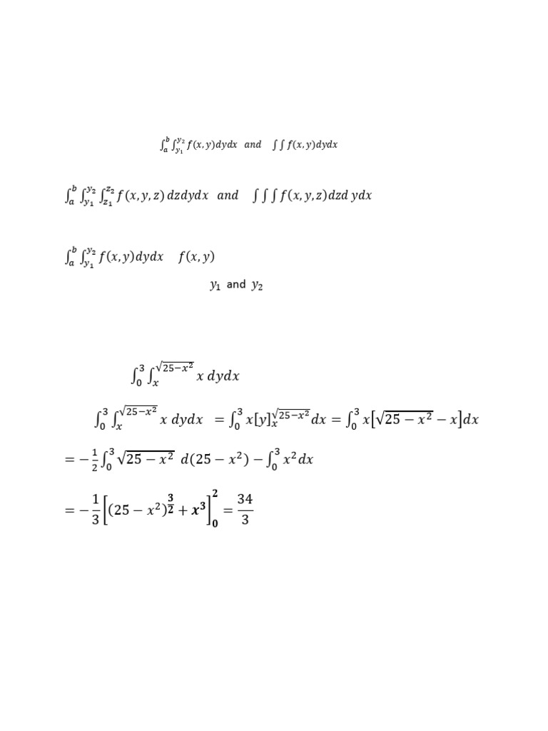 Multiple Integration | PDF | Multivariable Calculus | Mathematical Analysis
