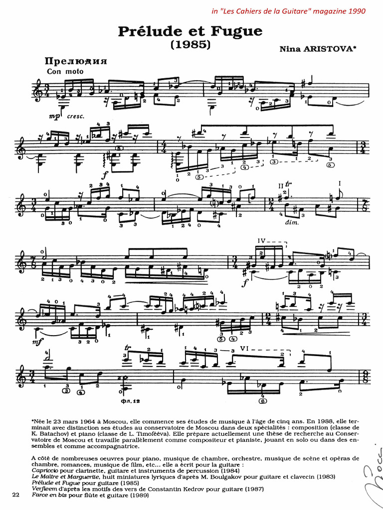 Aristova - Prelude Et Fugue | PDF