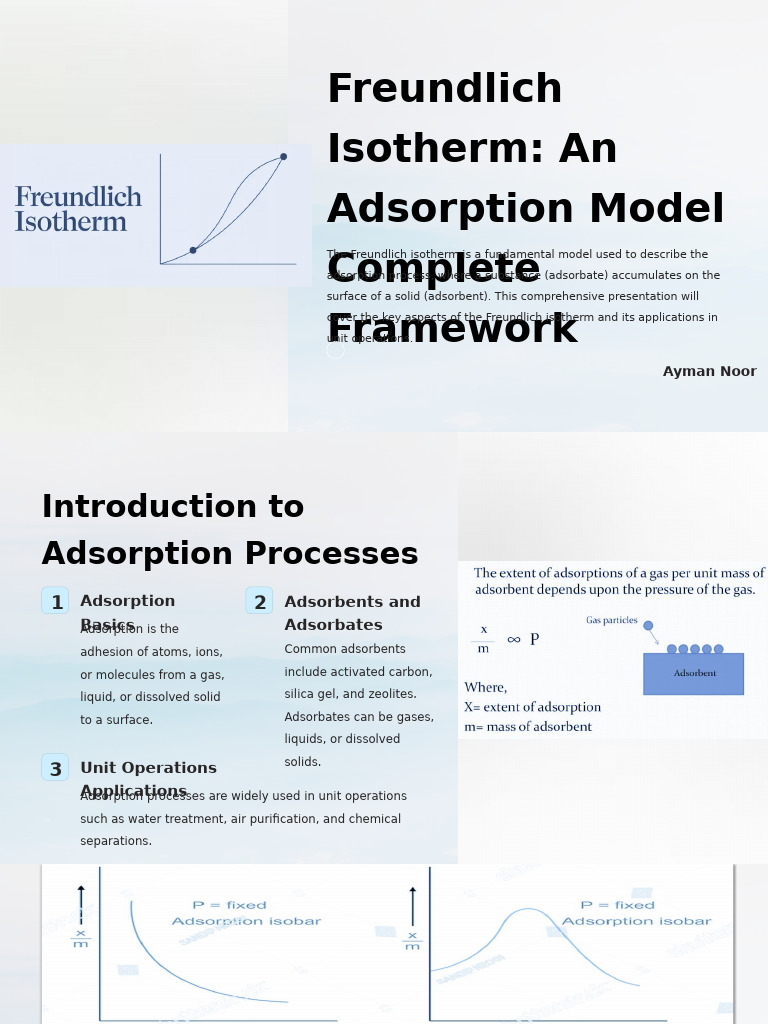 Freundlich Isotherm An Adsorption Model Complete Framework | PDF ...