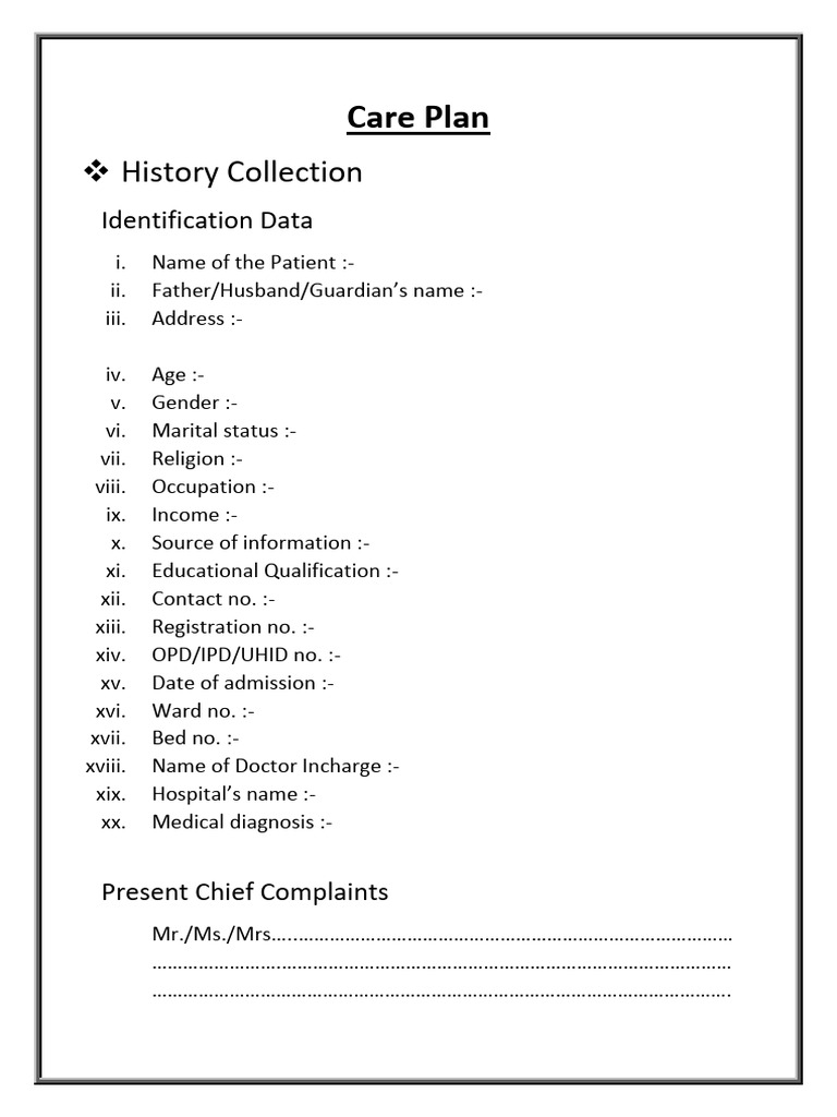 NCP Format by AARIF ALI | PDF | Medical Diagnosis | Medicine