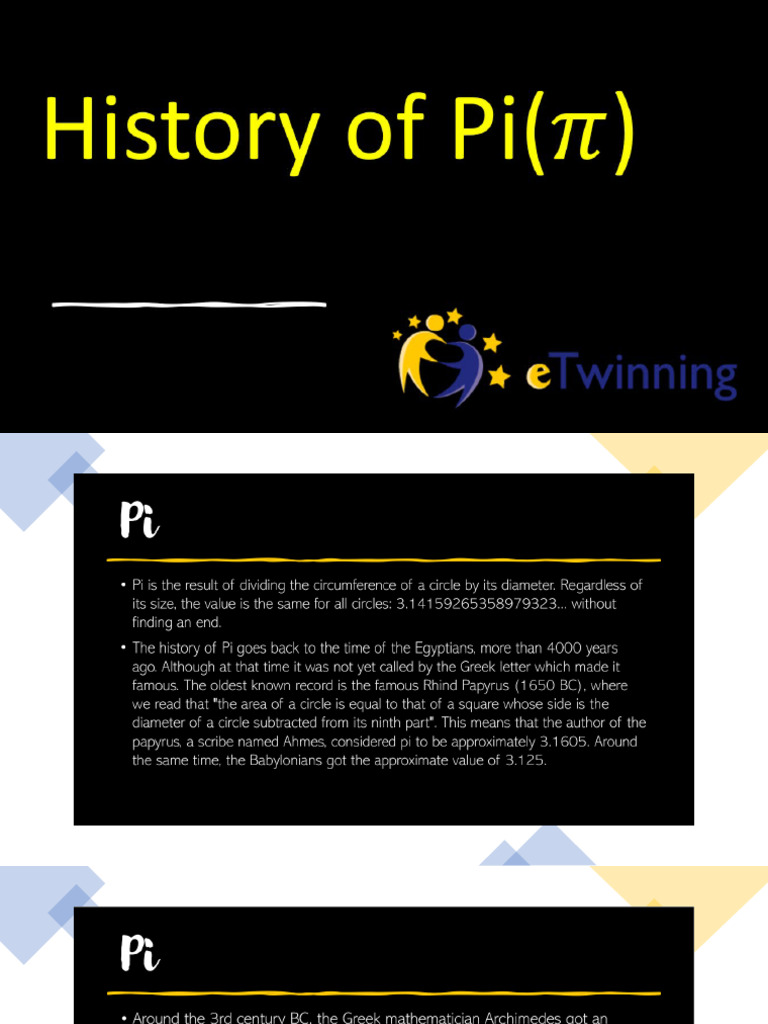 History of Pi | PDF