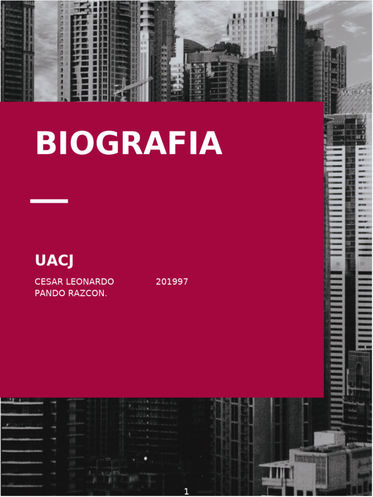 Biografia Cesar Leonardo Pando Razcon 201997 | PDF | Ciencias sociales ...