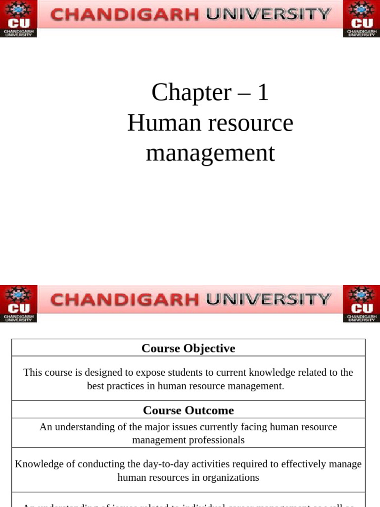 1. Human Resource Management | PDF | Human Resource Management | Workplace