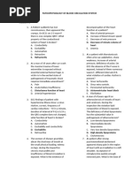 USMLE Cardiovascular Physiology Questions | PDF | Heart | Blood Pressure
