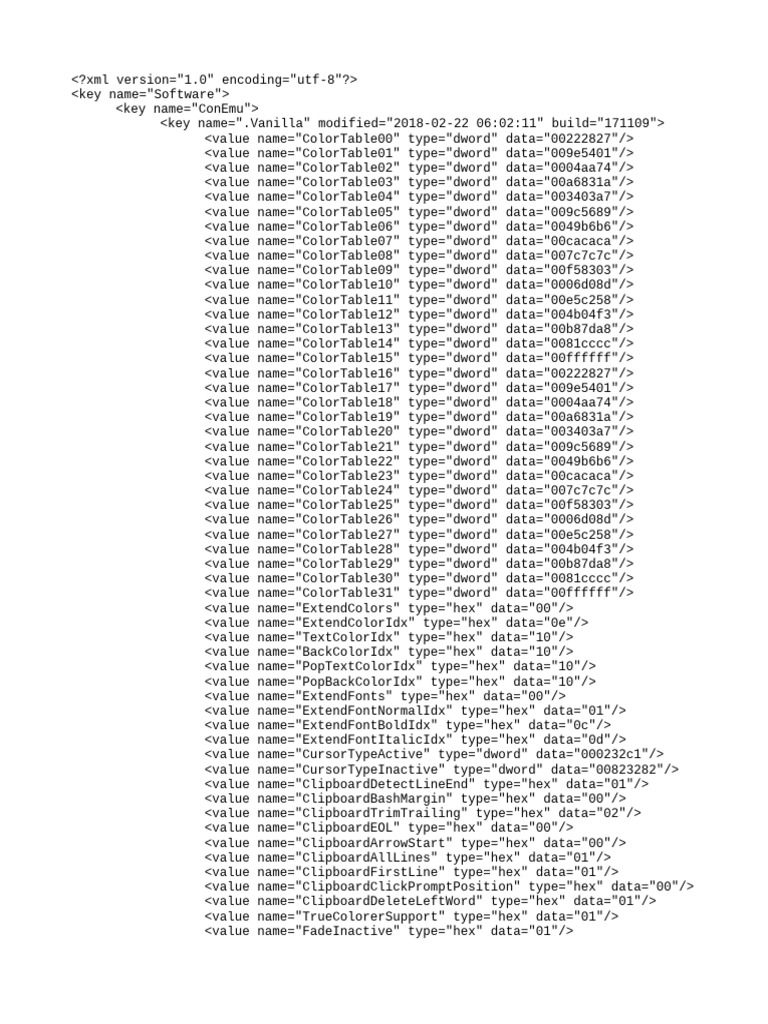 ConEmu XML | PDF | Computers