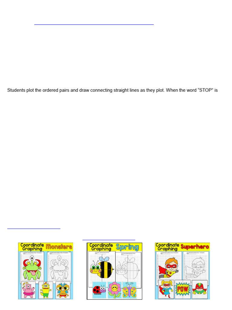 6 Coordinategraphing Mysterypicture | PDF | Games & Activities ...