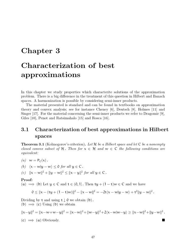 Nonex-Kap3 | PDF | Banach Space | Hilbert Space