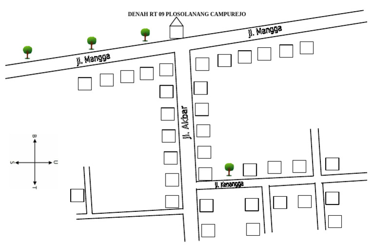 Denah RT 09 Plosolanang Campurejo | PDF