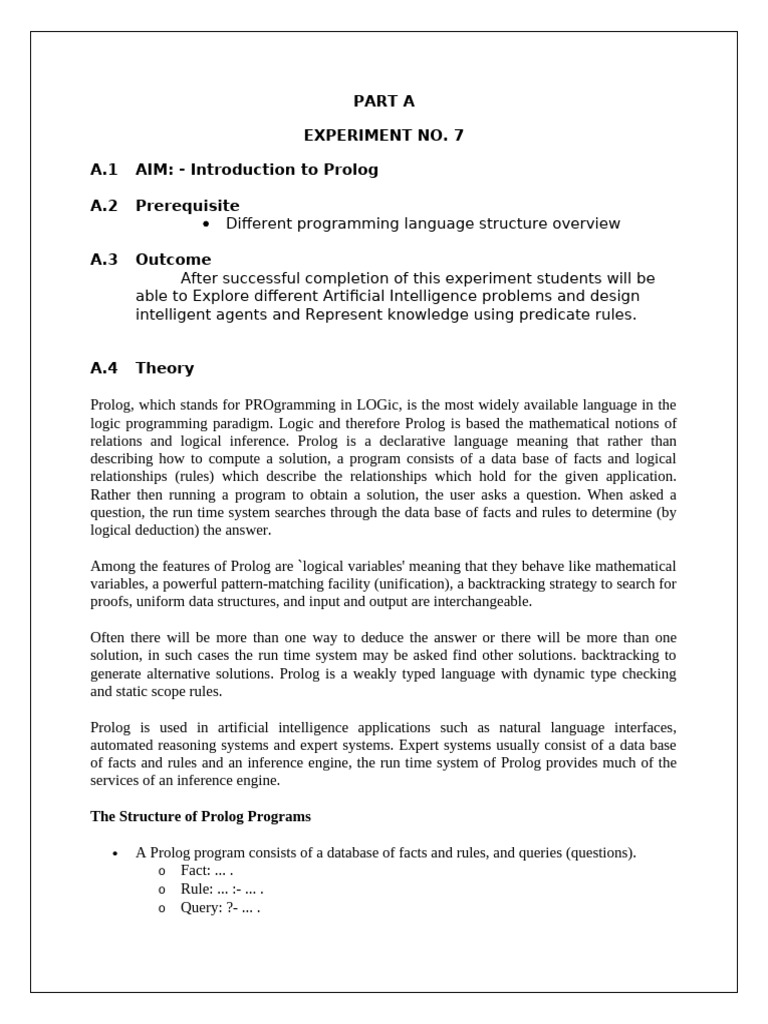 C073 Ai Exp7 | PDF | Inference | Computer Programming