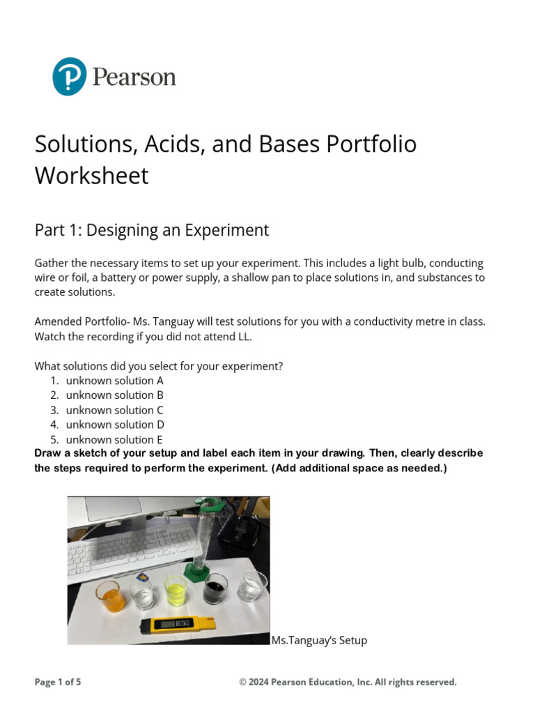 Hessa Alzaabi- HCHEM Tanguay Solutions, Acids, and Bases Portfolio ...