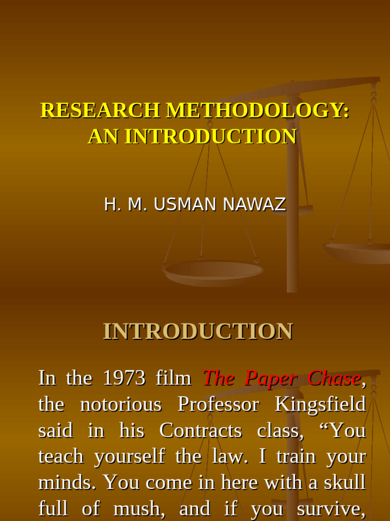 Research Methodology An Introduction Pdf Methodology Science