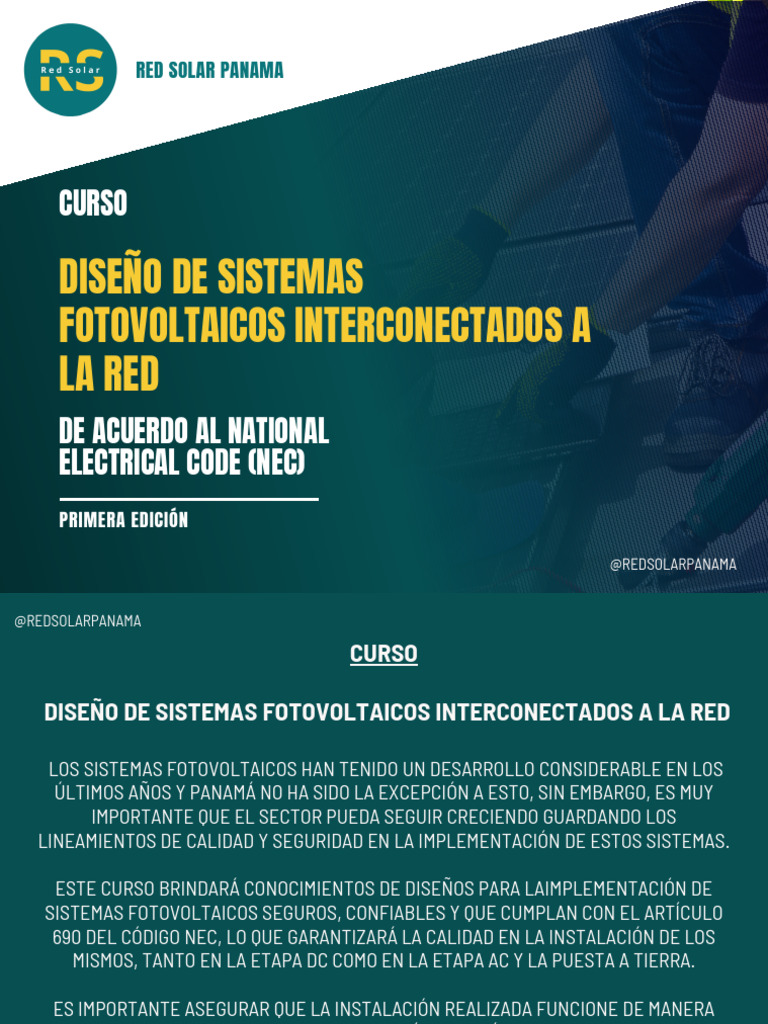 Curso Diseño de Sistemas Fotovoltaico 2024 | PDF | Ingenieria Eléctrica ...