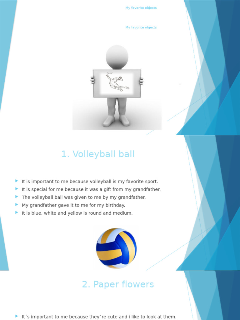 My Favorite Objects Presentacion | PDF