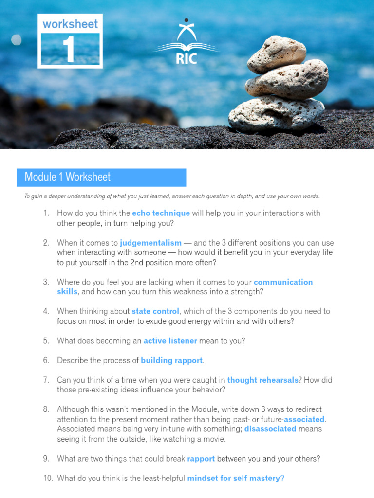 Enhancing Communication Skills Worksheet | PDF | Career & Growth