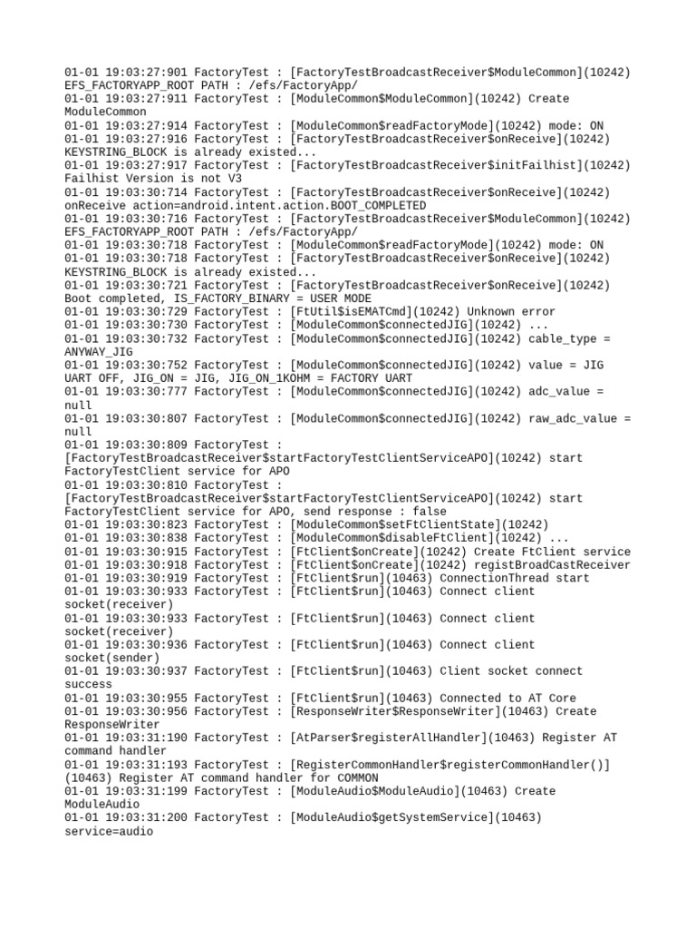 First Boot Log | PDF | Computing | Software