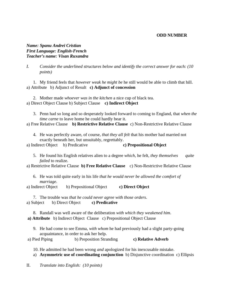 Spanu Andrei Cristian LMA Syntax2021 | PDF | Clause | Language Mechanics