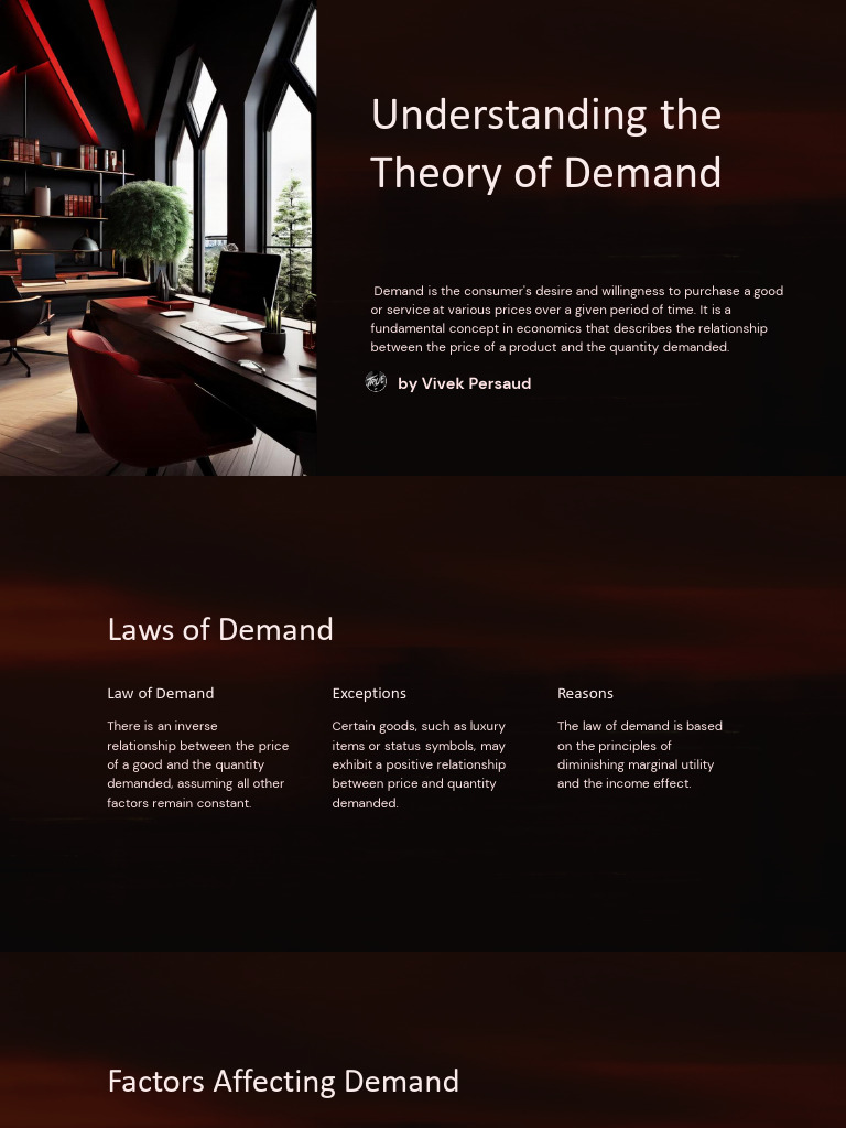 Understanding the Theory of Demand | PDF | Demand | Demand Curve