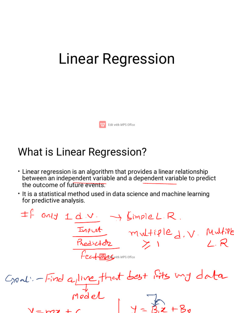 Linear-Regression ML | PDF | Errors And Residuals | Dependent And Independent Variables