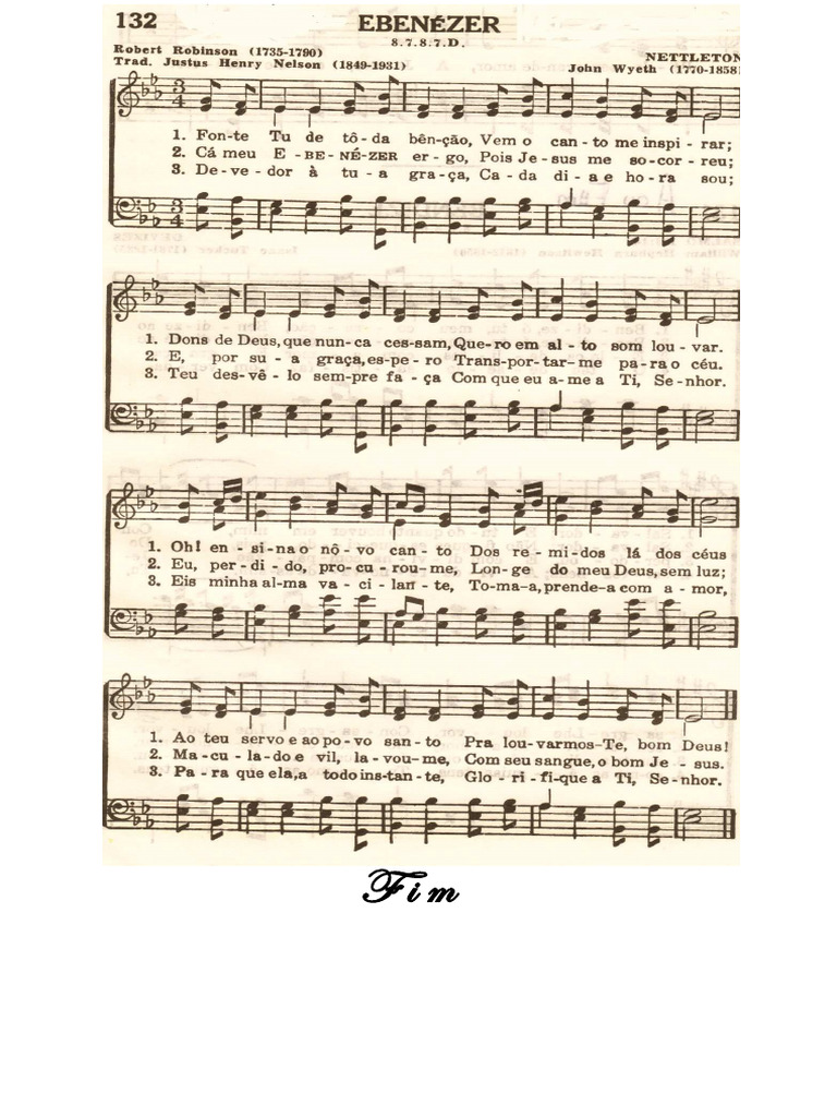 Cantor Cristao 132 Ebenezer | PDF