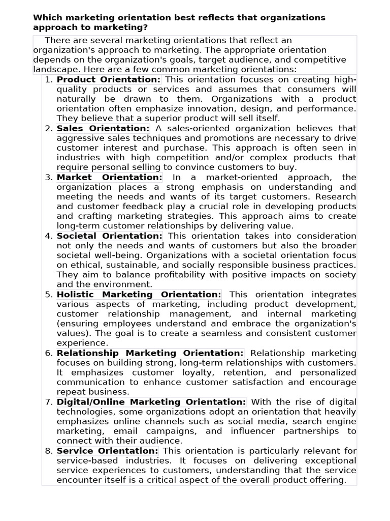 Marketing Chapter Notes | PDF | Marketing | Sustainability