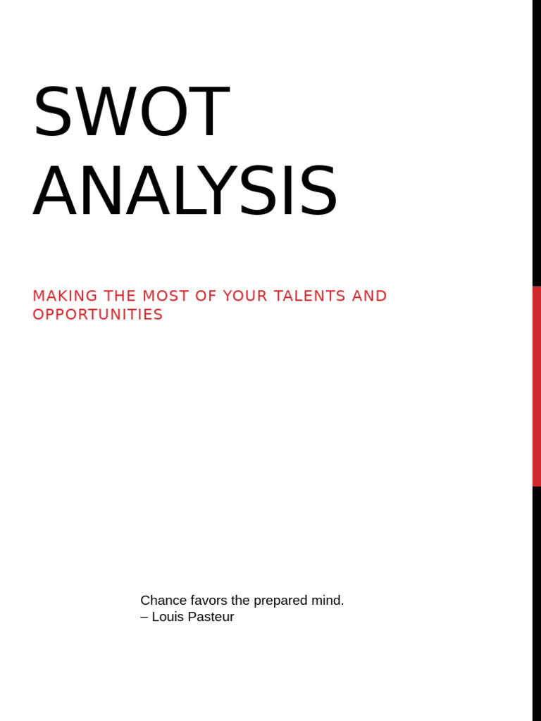 SWOT ANalysis | PDF | Swot Analysis | Psychology
