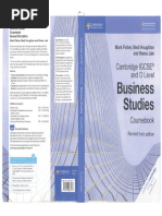 Cambridge IGCSE and O Level Business Studies Coursebook - 5th Ed | PDF