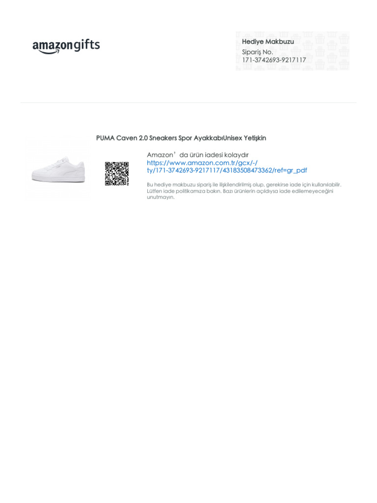 Amazon Gift Receipt | PDF