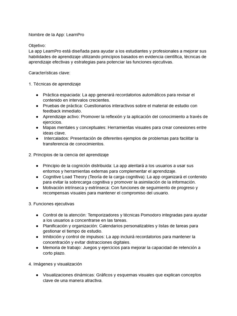 App - Learnpro | PDF | Aprendizaje | Software de la aplicacion