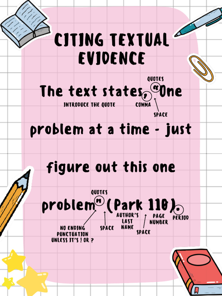 Citing Textual Evidence: Quotes | PDF