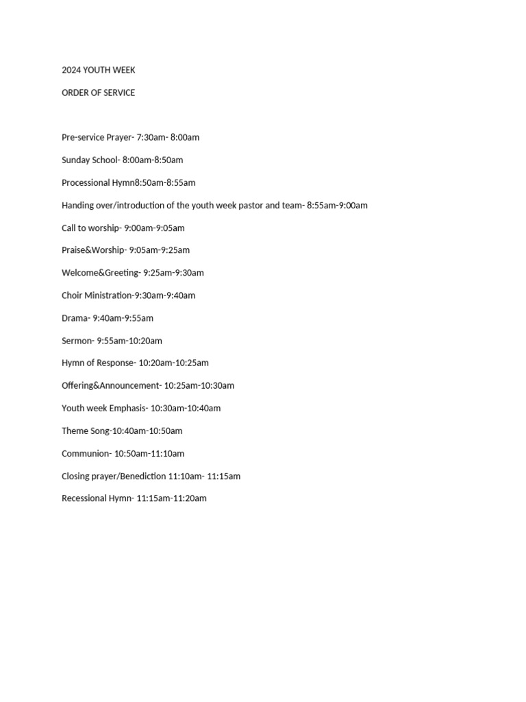 2024 Youth Week-program | PDF