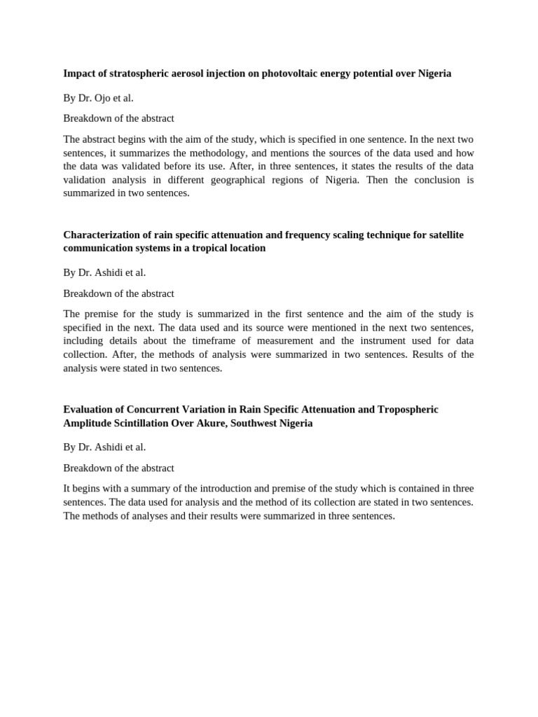 Abstract breakdown | PDF