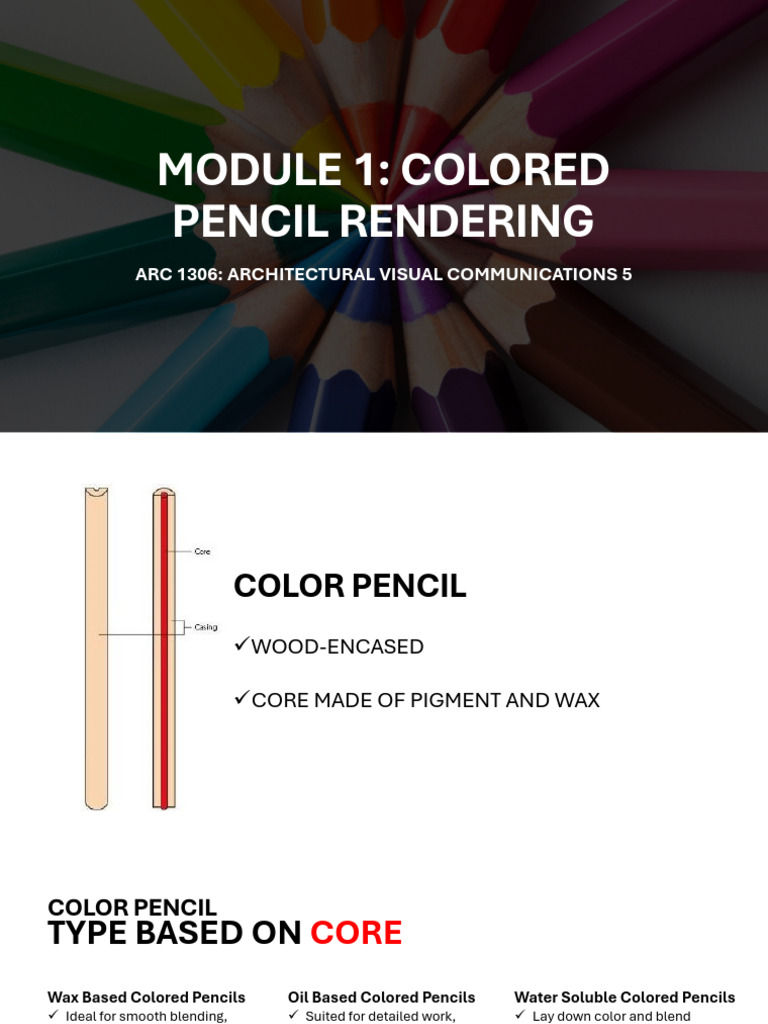 Module 1 Colored Pencil Presentation Pdf Pencil Drawing