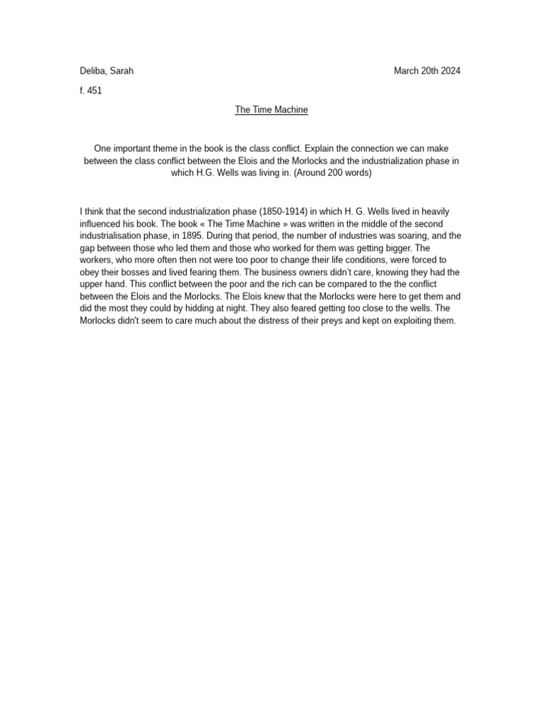 The Time Machine | PDF | History