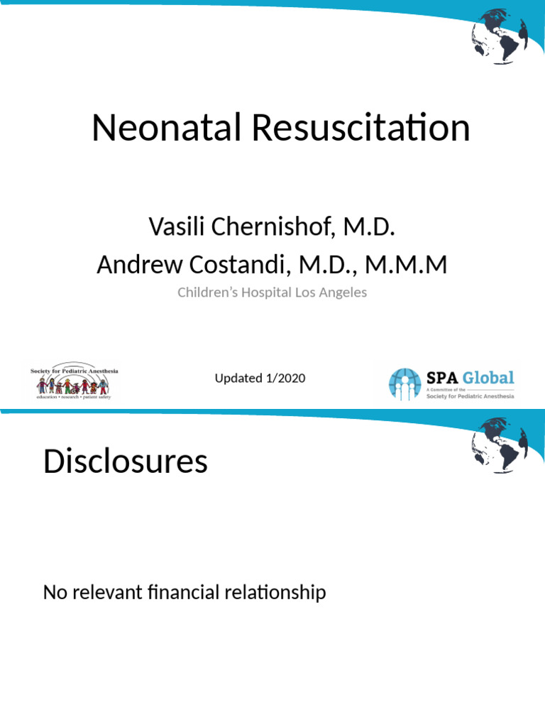 Neonatal Resuscitation | PDF | Cardiopulmonary Resuscitation | Childbirth