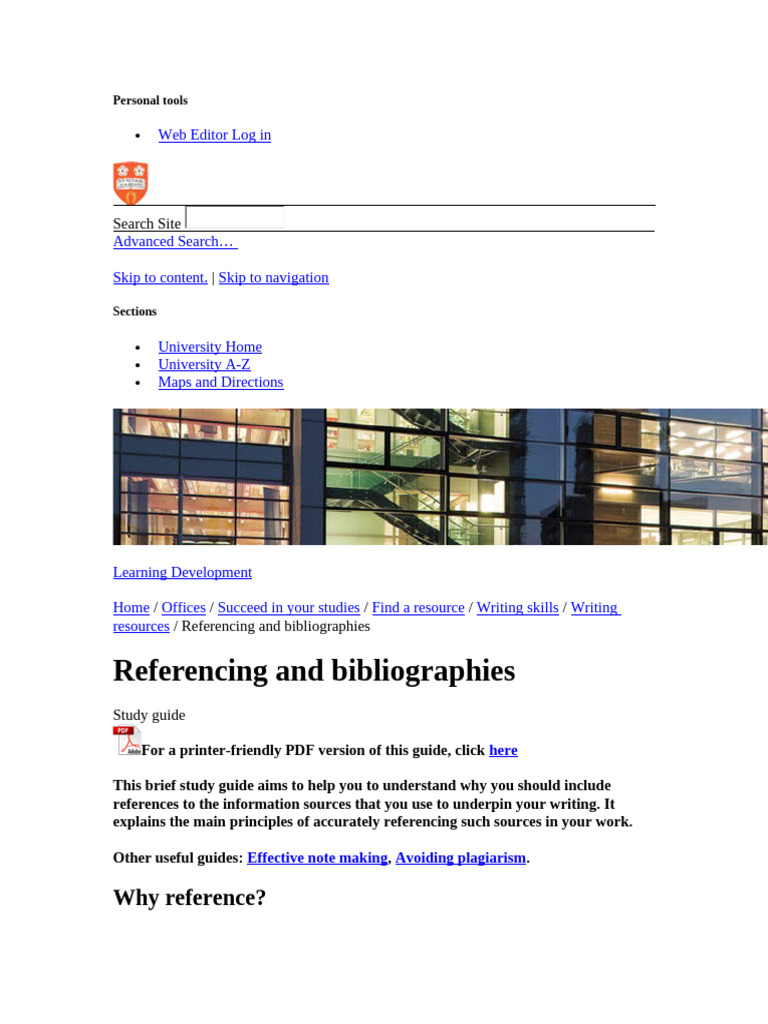 Referencing | PDF | Note (Typography) | Citation