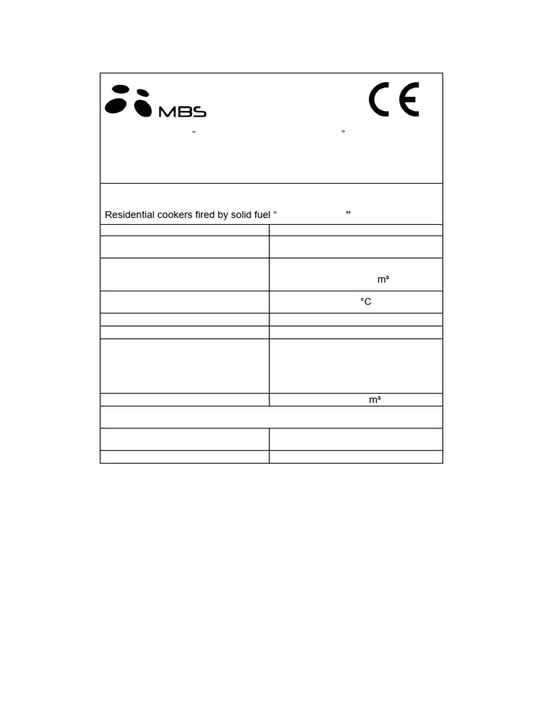 Mbs Thermo in Ce Oznaka | PDF