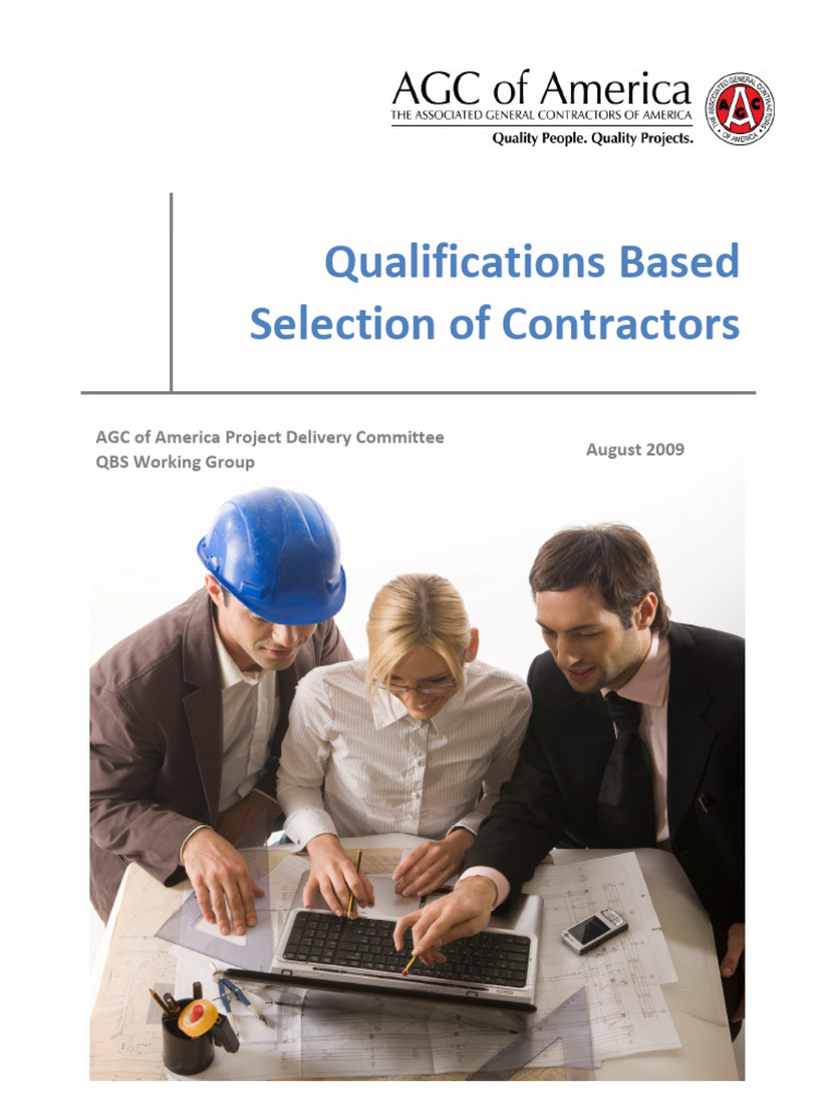 Qualifications Based Selection of Contractors | PDF | Procurement | Mindset
