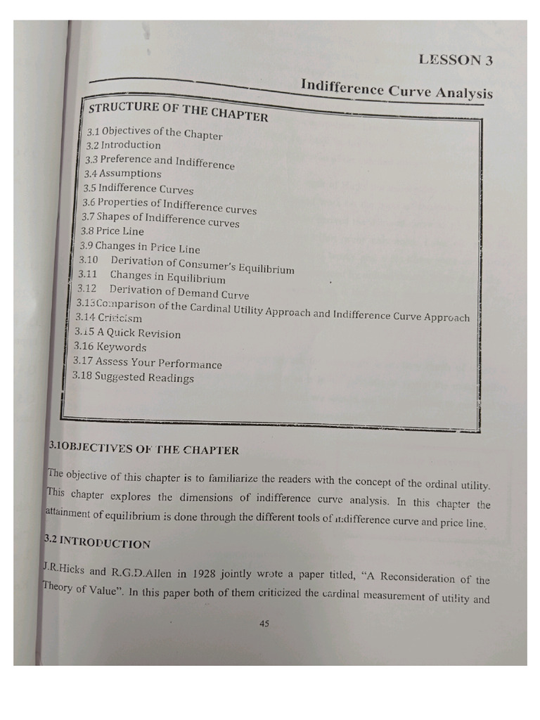 Indifference Curve PDF | PDF