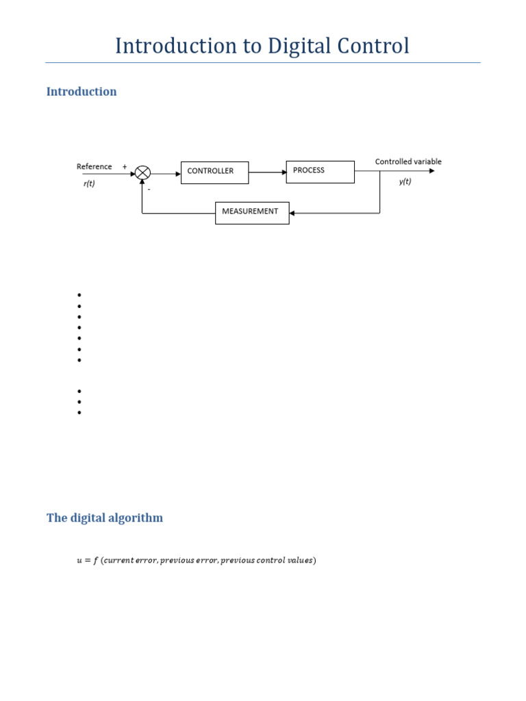 05 Introduction To Digital Control | PDF | Control Theory | Recurrence Relation