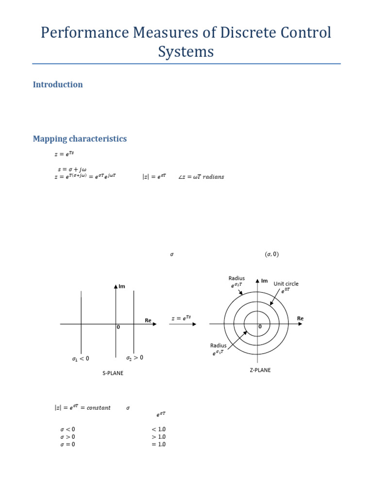 07 Performance Measures of Discrete Systems | PDF | Circle | Laplace ...