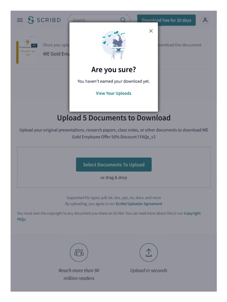 Upload a Document - Scribd - نسخة | PDF