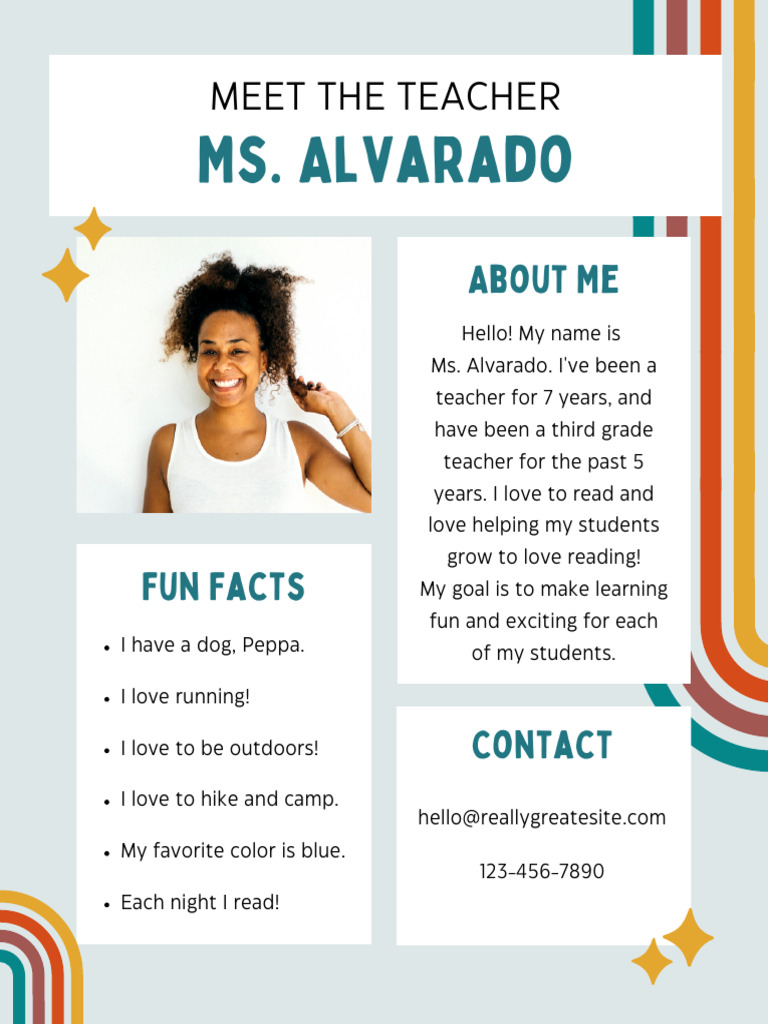 Rainbow Retro Meet The Teacher Flyer - 20241031 - 225844 - 0000 | PDF