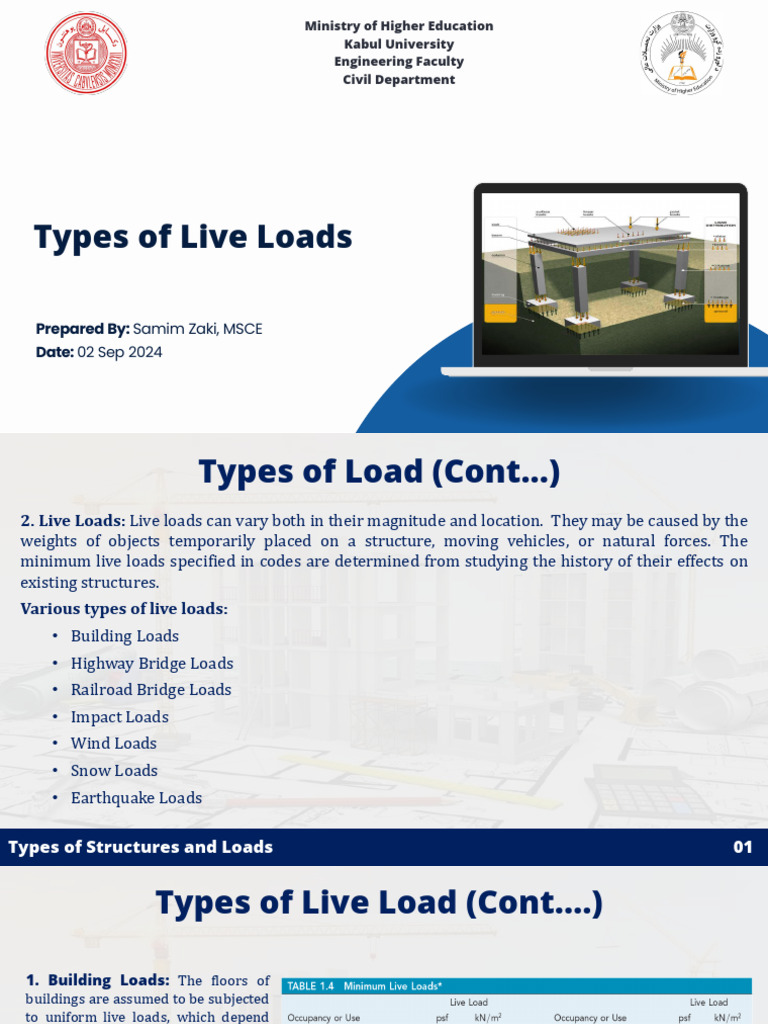 Lecture 3 - Types of Live Loads | PDF | Structural Load | Bridge