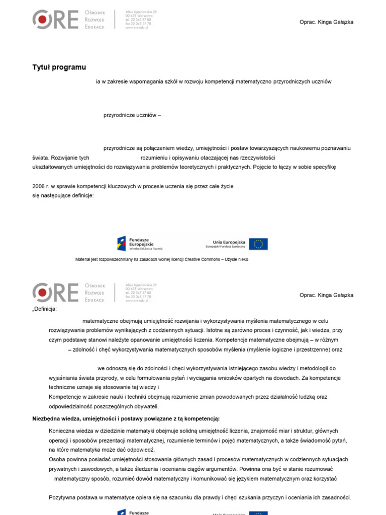 K.Galazka Mat-Przyr I Etap 24.10.16 | PDF