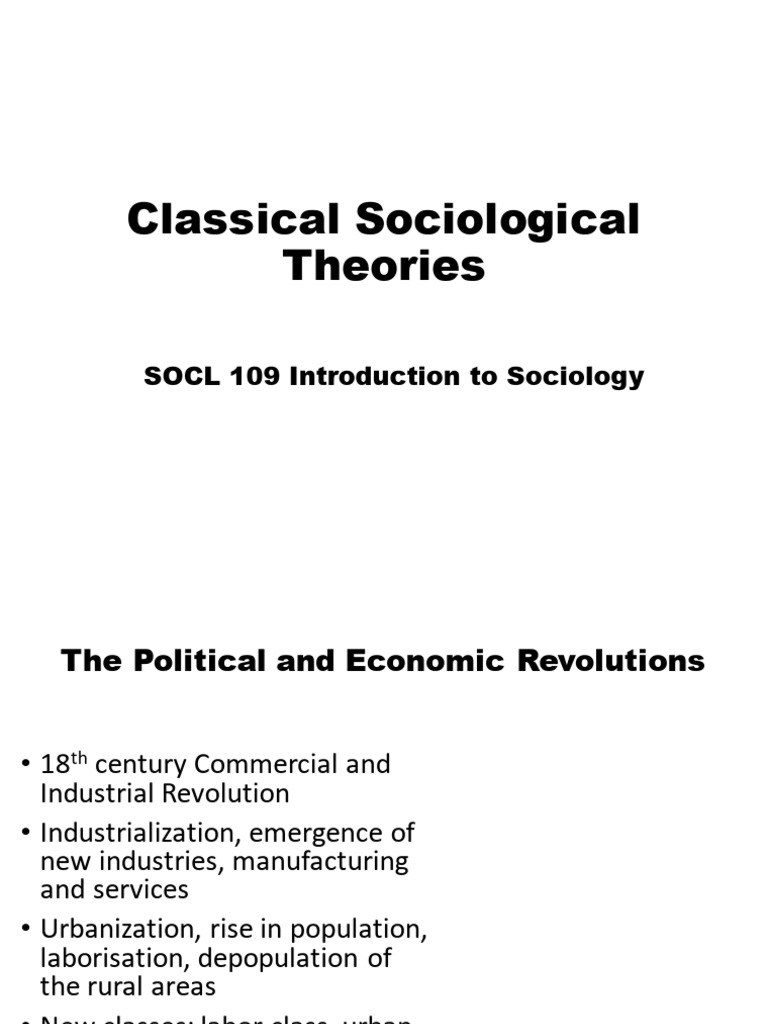 03 SOCL 109 Spring Week 3 Marx Weber Durkheim | PDF | Sociology | Max Weber
